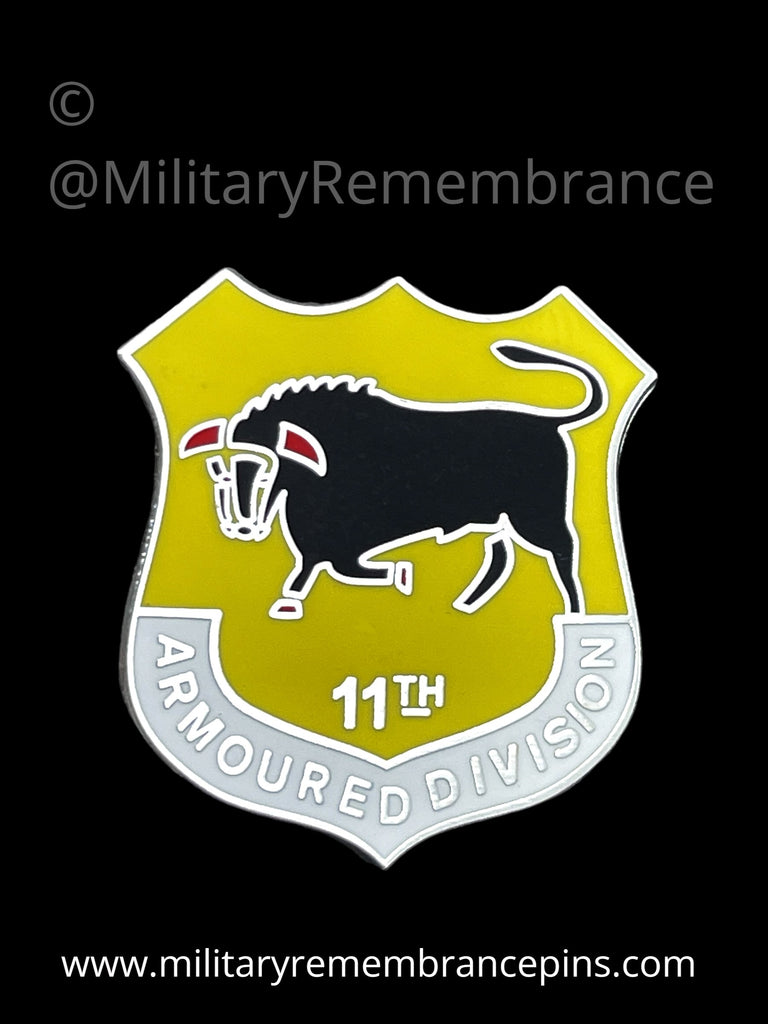 11th Armoured Division (United Kingdom) Shield Lapel Pin – Military ...