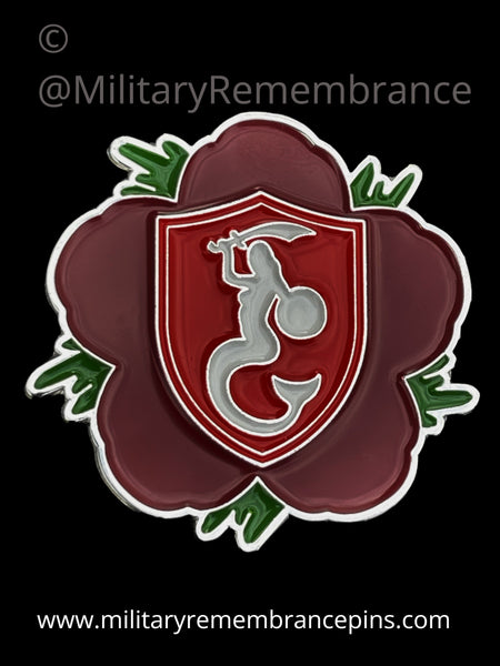 2nd Corps (Poland) Remembrance Flower Lapel Pin – Military Remembrance Pins