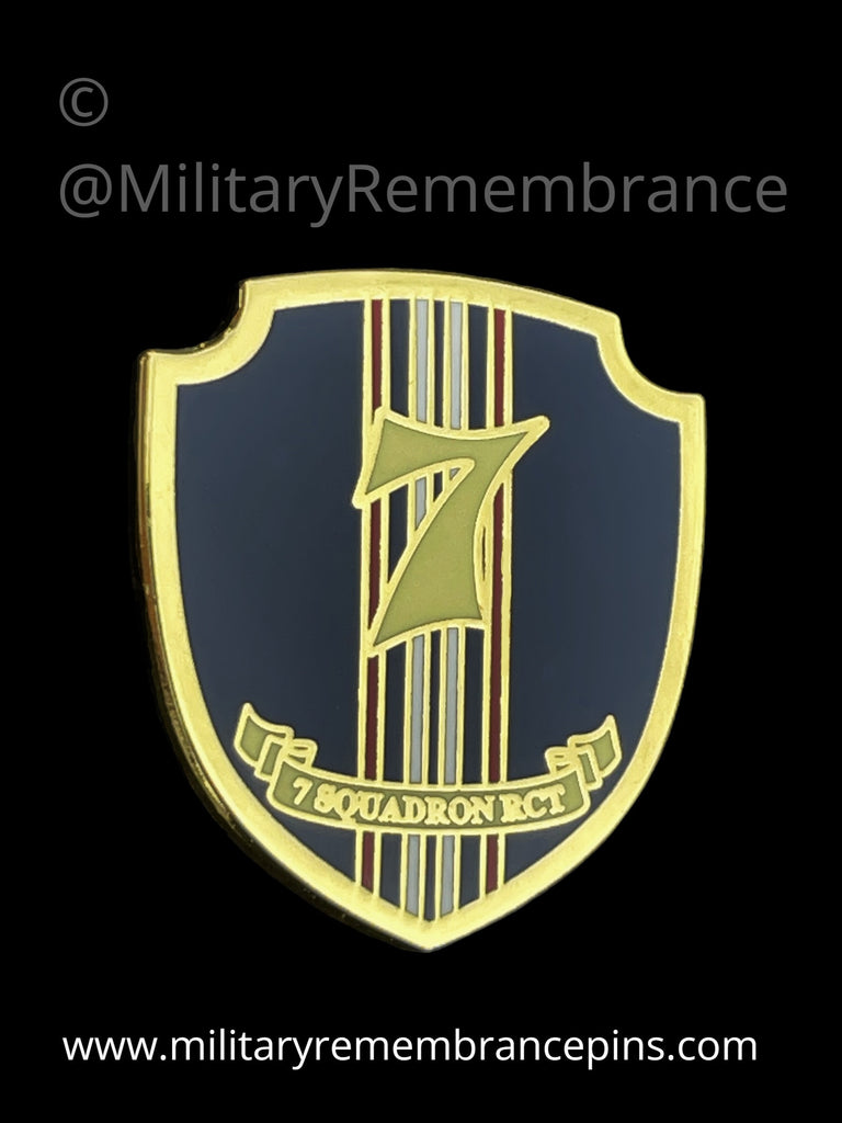 7 Squadron RCT Shield Colours Lapel Pin – Military Remembrance Pins
