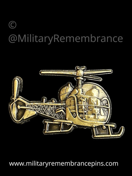 Bell 47 Sioux Helicopter Lapel Pin – Military Remembrance Pins