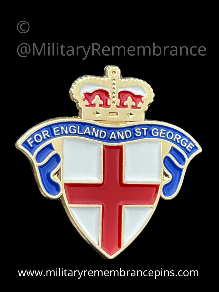 For England & Saint George Lapel Pin – Military Remembrance Pins