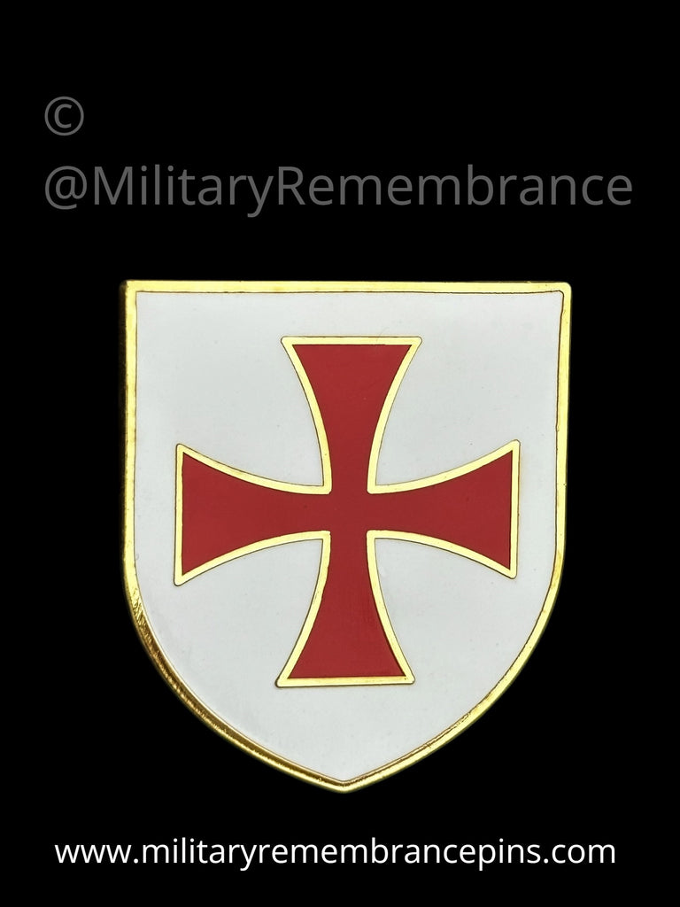 Knights Templar Order Shield Lapel Pin – Military Remembrance Pins