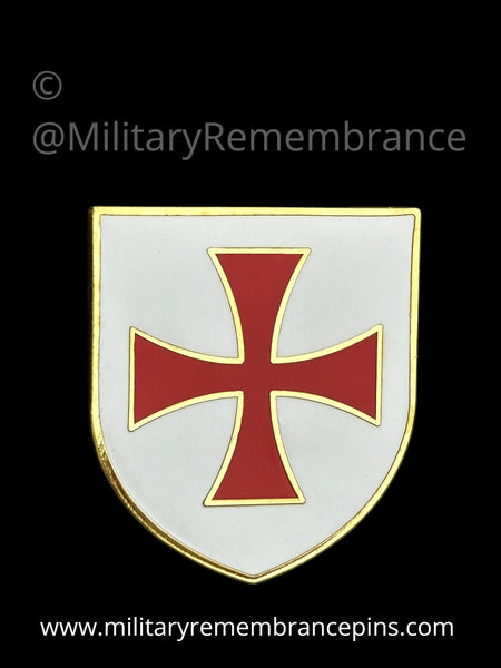 Knights Templar Order Shield Lapel Pin – Military Remembrance Pins