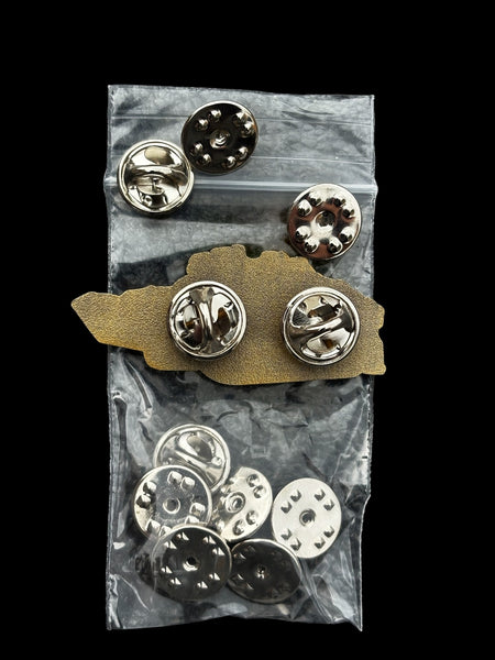 Metal Butterfly Lapel Pin Fasteners Silver – Military Remembrance Pins