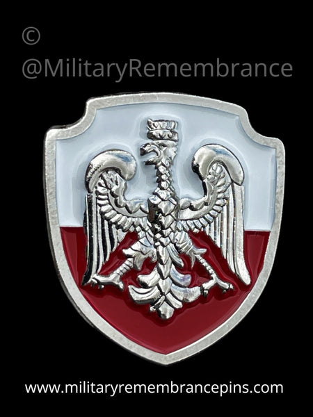 Polish Eagle Shield (Poland) Lapel Pin – Military Remembrance Pins