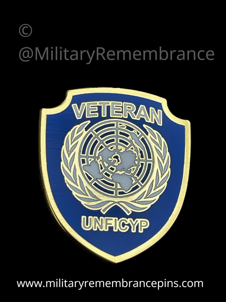 United Nations UN UNFICYP Colours Lapel Pin – Military Remembrance Pins