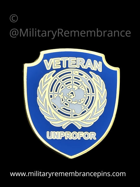 United Nations UN UNPROFOR Colours Shield Lapel Pin – Military ...