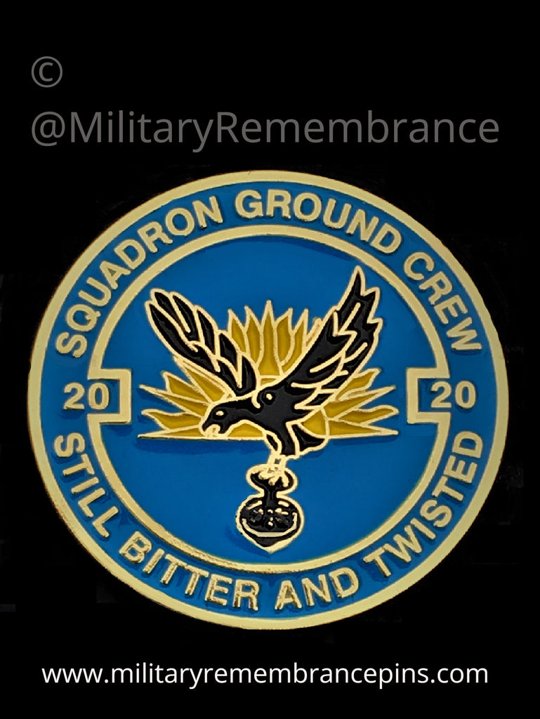 20 Sqn RAF Royal Air Force Ground Crew Colours Lapel Pin – Military ...