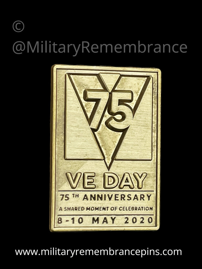 75th Anniversary Victory In Europe VE Day Lapel Pin – Military ...