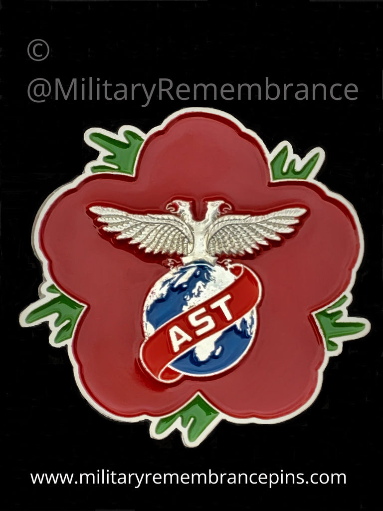 Air Service Training AST Remembrance Flower – Military Remembrance Pins