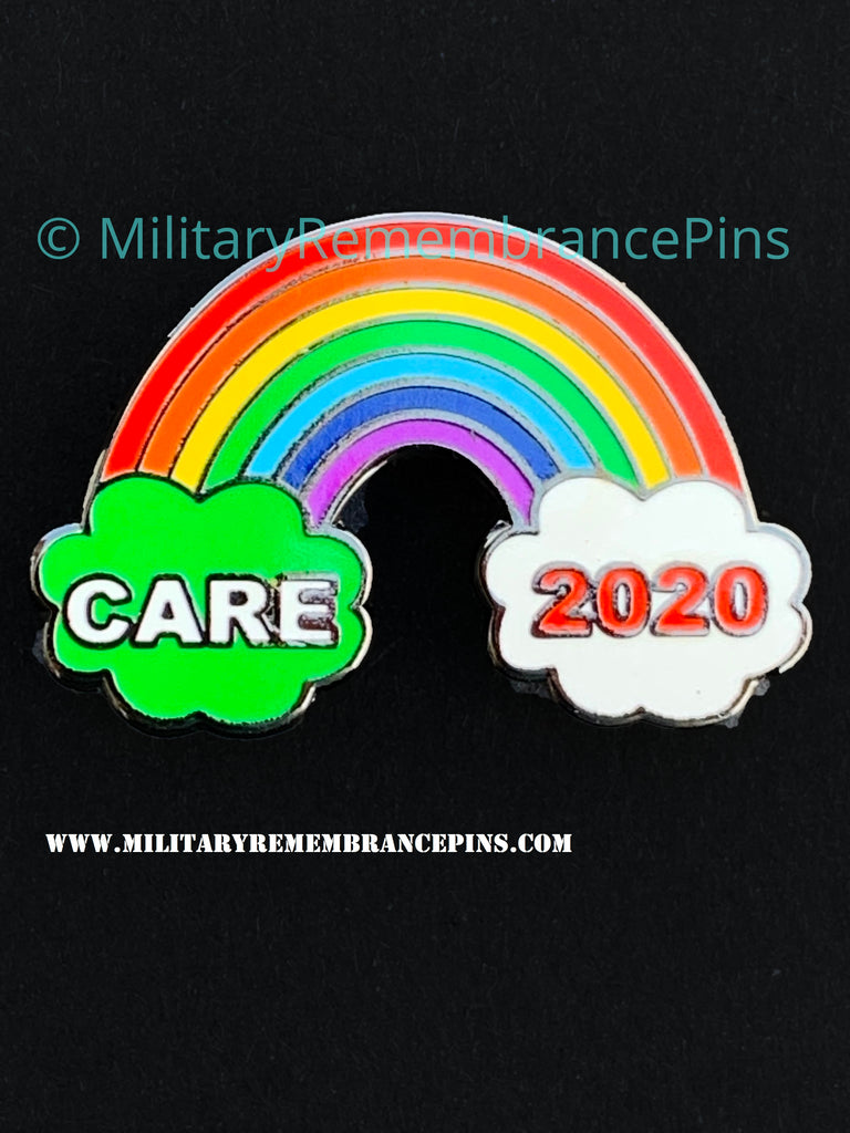 Care Workers Rainbow 2020 Support Lapel Pin – Military Remembrance Pins