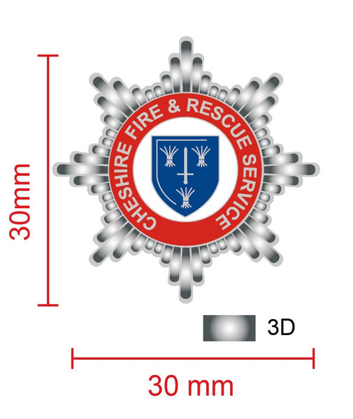 Cheshire Fire and Rescue Service Crest Lapel Pin – Military Remembrance ...