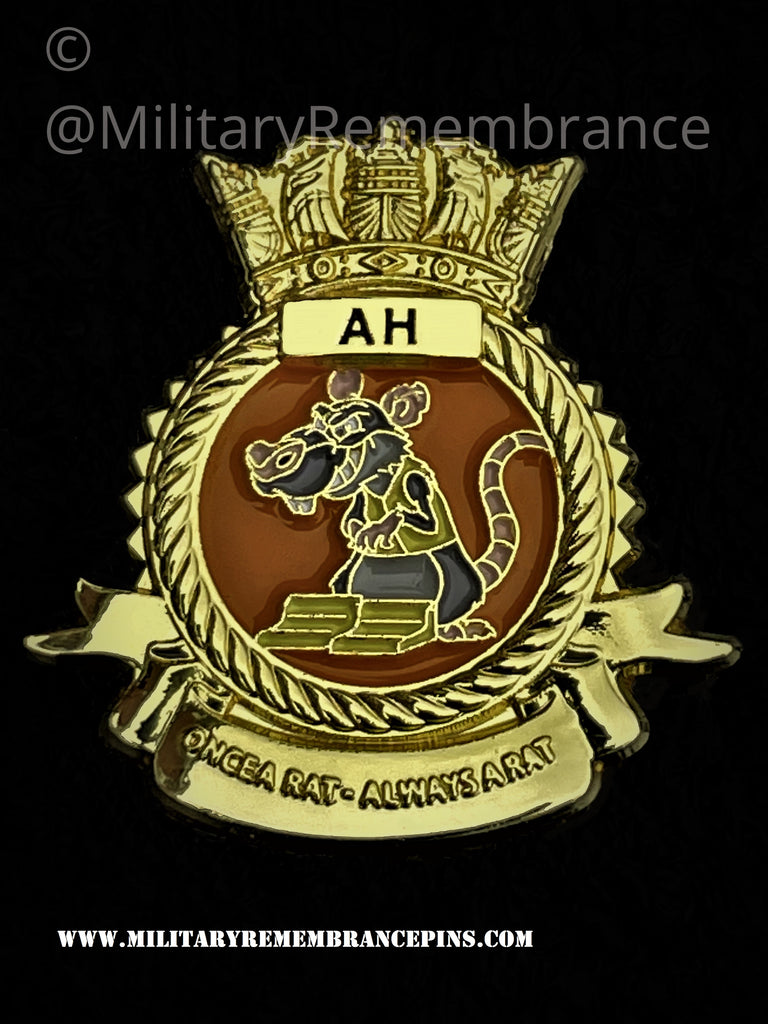 Chockheads Aircraft Handlers Once A Rat Always A Rat Crest Lapel Pin ...