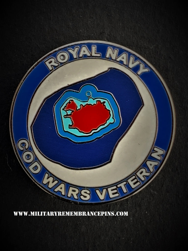 Royal Navy Cod Wars Veteran Lapel Pin – Military Remembrance Pins