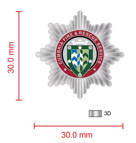 Cumbria Fire & Rescue Service Remembrance Flower Lapel Pin – Military ...