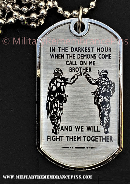 Generic Military Dog Tag – Military Remembrance Pins