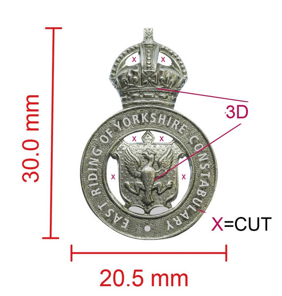 East Riding of Yorkshire Constabulary Crest Lapel Pin – Military ...