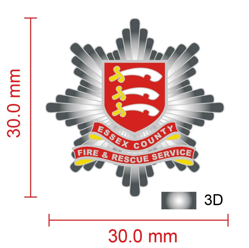 Essex County Fire & Rescue Service Crest Lapel Pin – Military ...