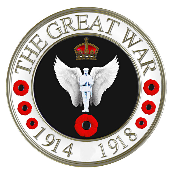 The Great War 1914-1918 Angel Soldier Round Lapel Pin – Military ...