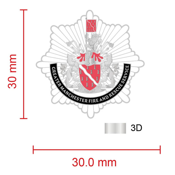 Greater Manchester Fire & Rescue Service Crest Lapel Pin – Military ...