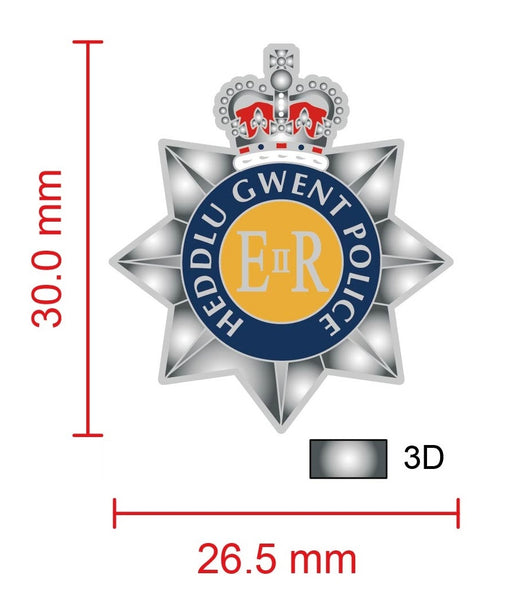 Gwent Police Force Crest Lapel Pin – Military Remembrance Pins