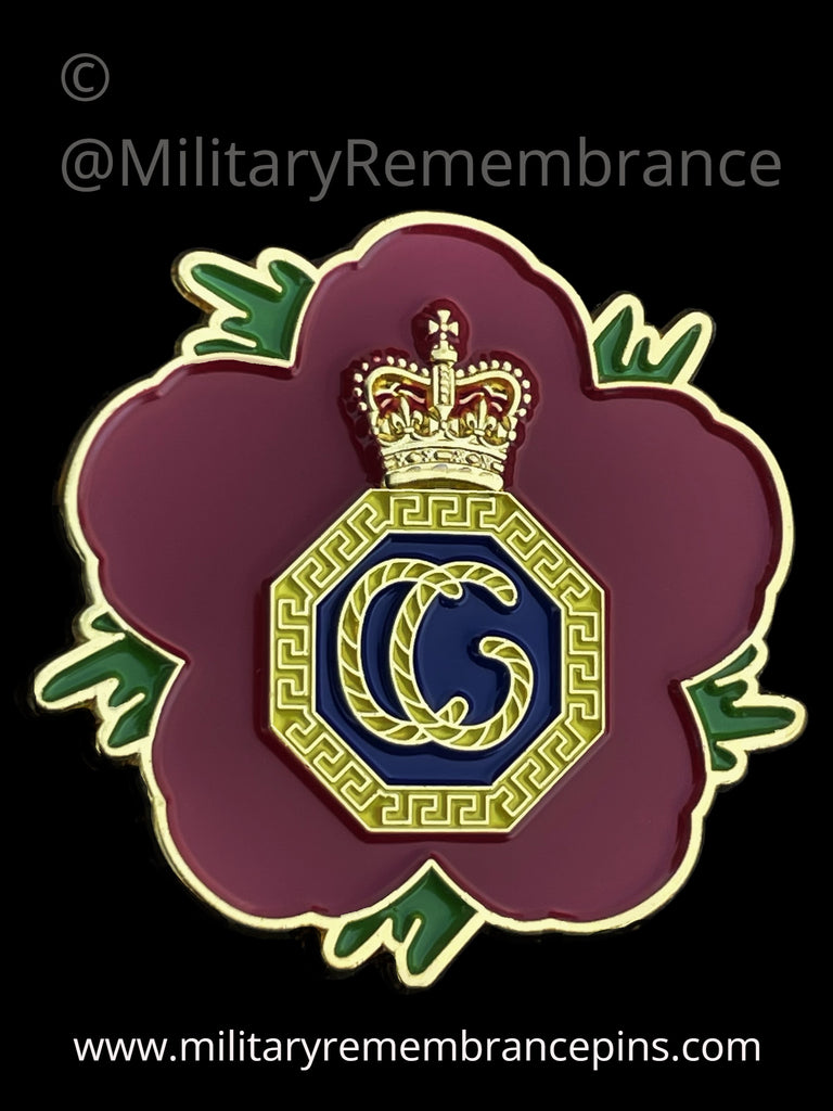 HM Coastguard HMCG Remembrance Flower Lapel Pin – Military Remembrance Pins