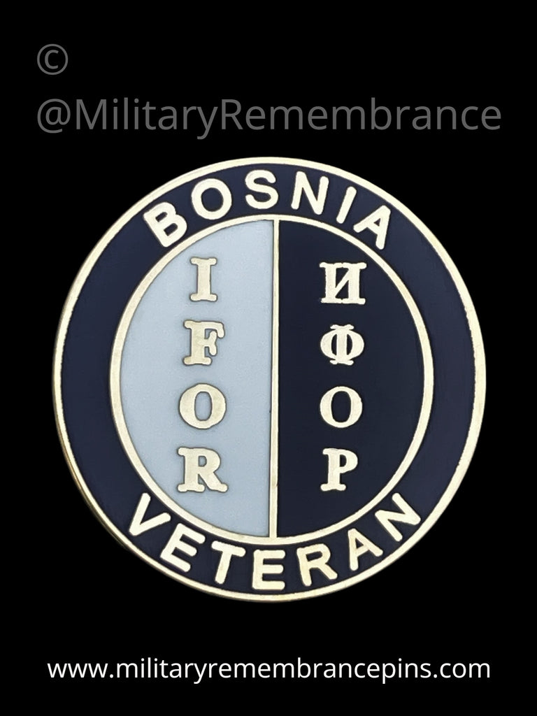 Bosnia Campaign IFOR Veterans Lapel Pin – Military Remembrance Pins