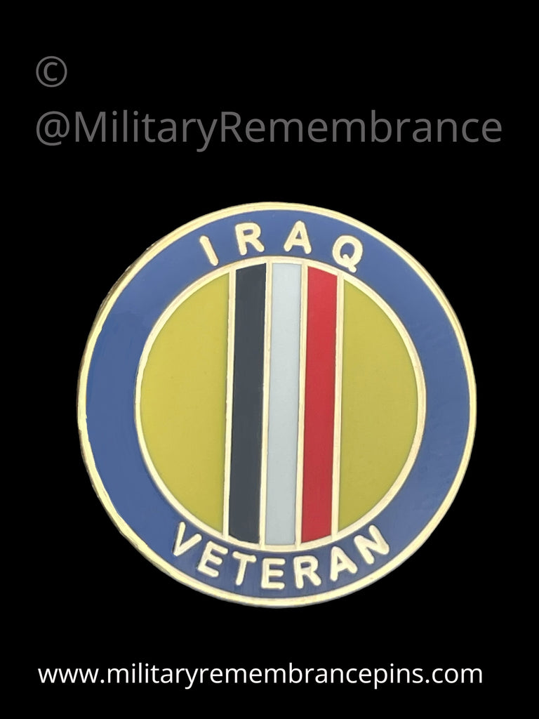Iraq Veteran Campaign Colours Lapel Pin – Military Remembrance Pins