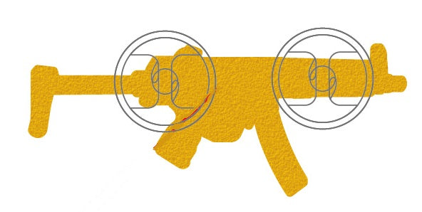 Heckler & Koch MP5 Submachine Weapon Lapel Pin – Military Remembrance Pins