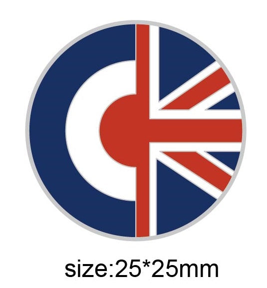 UK MOD RAF Roundel Union Flag Colours Lapel Pin – Military Remembrance Pins