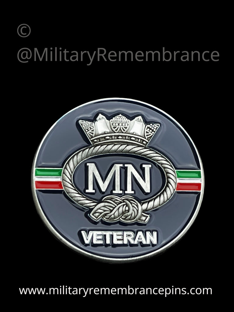 Merchant Navy MN Veteran Lapel Pin – Military Remembrance Pins