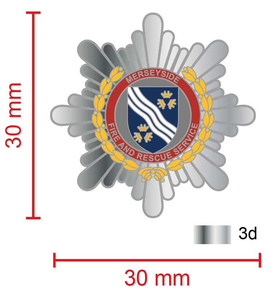 Merseyside Fire & Rescue Service Crest Lapel Pin – Military Remembrance ...