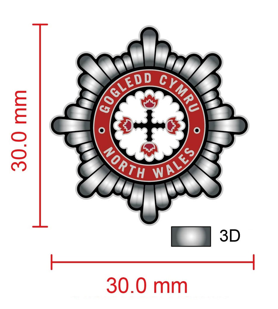 North Wales Fire and Rescue Service Crest Lapel Pin – Military ...