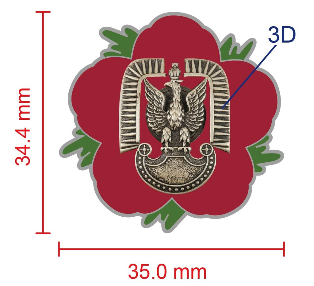 Polish Air Force (Poland) Remembrance Flower Lapel Pin – Military ...