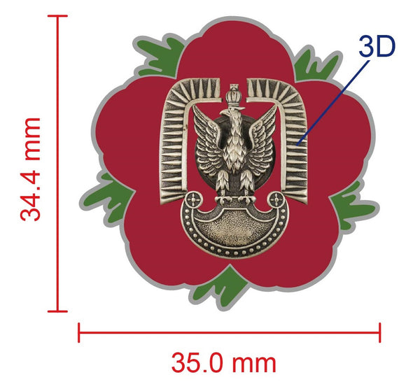 Polish Air Force (Poland) Remembrance Flower Lapel Pin – Military ...