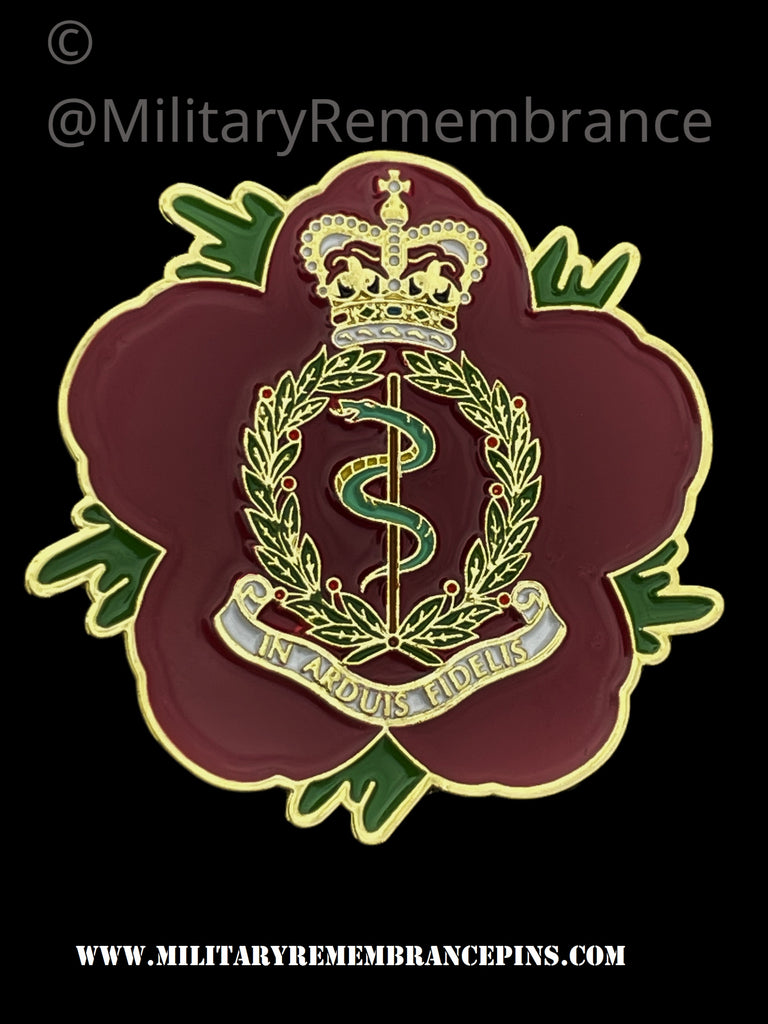 Royal Army Medical Corps RAMC Remembrance Flower Pin – Military ...