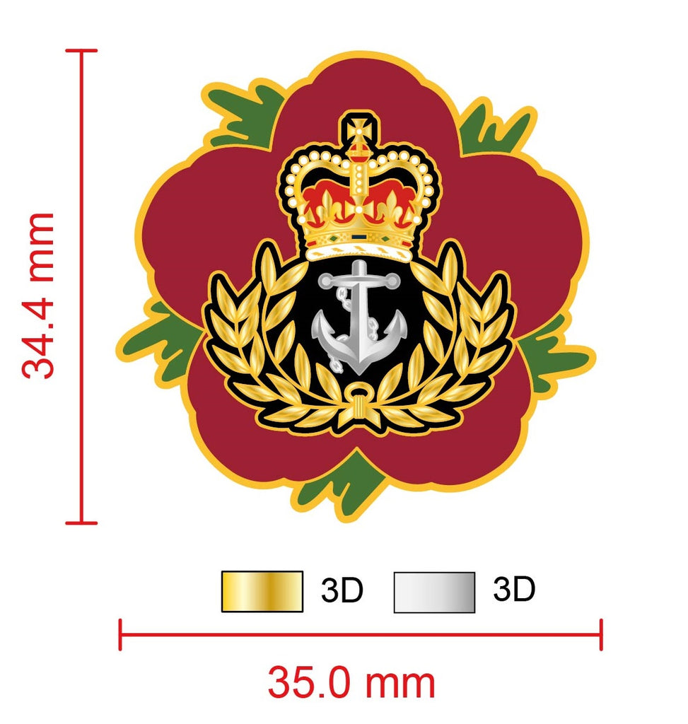 Royal Navy Warrant Officer Remembrance Lapel Pin – Military Remembrance ...
