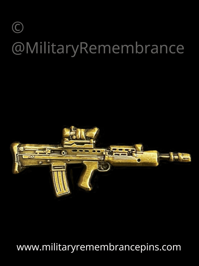 SA80 5.56mm British Army Assault Rifle Lapel Pin – Military Remembrance ...