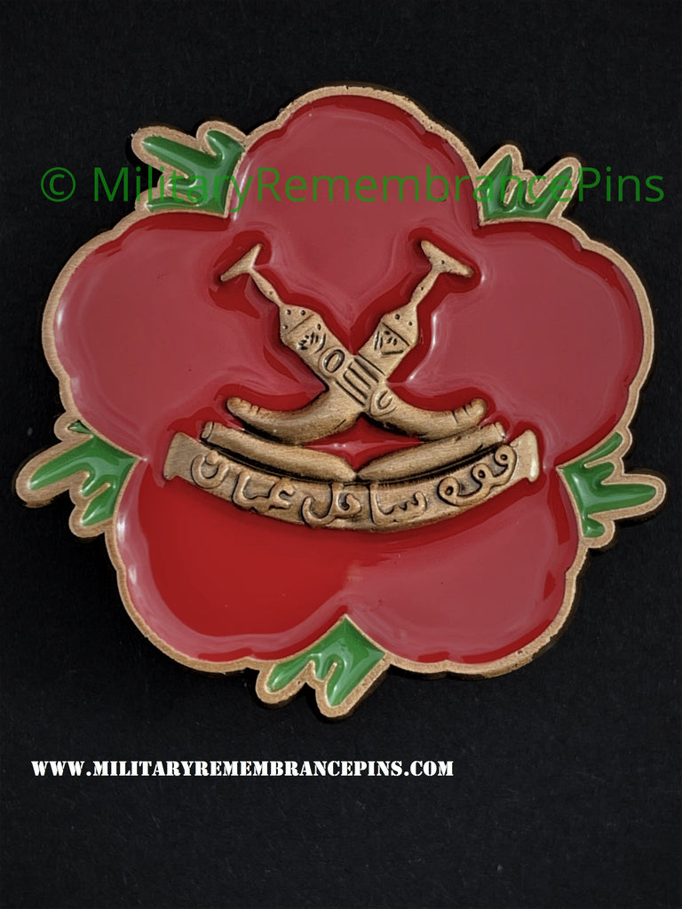 Trucial Oman Scouts Remembrance Flower Lapel Pin – Military Remembrance ...