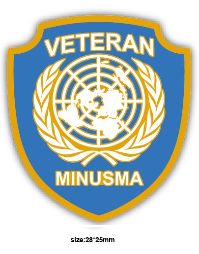 United Nations UN MINUSMA Mali Colours Shield Lapel Pin – Military ...