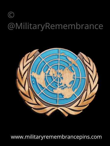 United Nations UN Colours Lapel Pin – Military Remembrance Pins